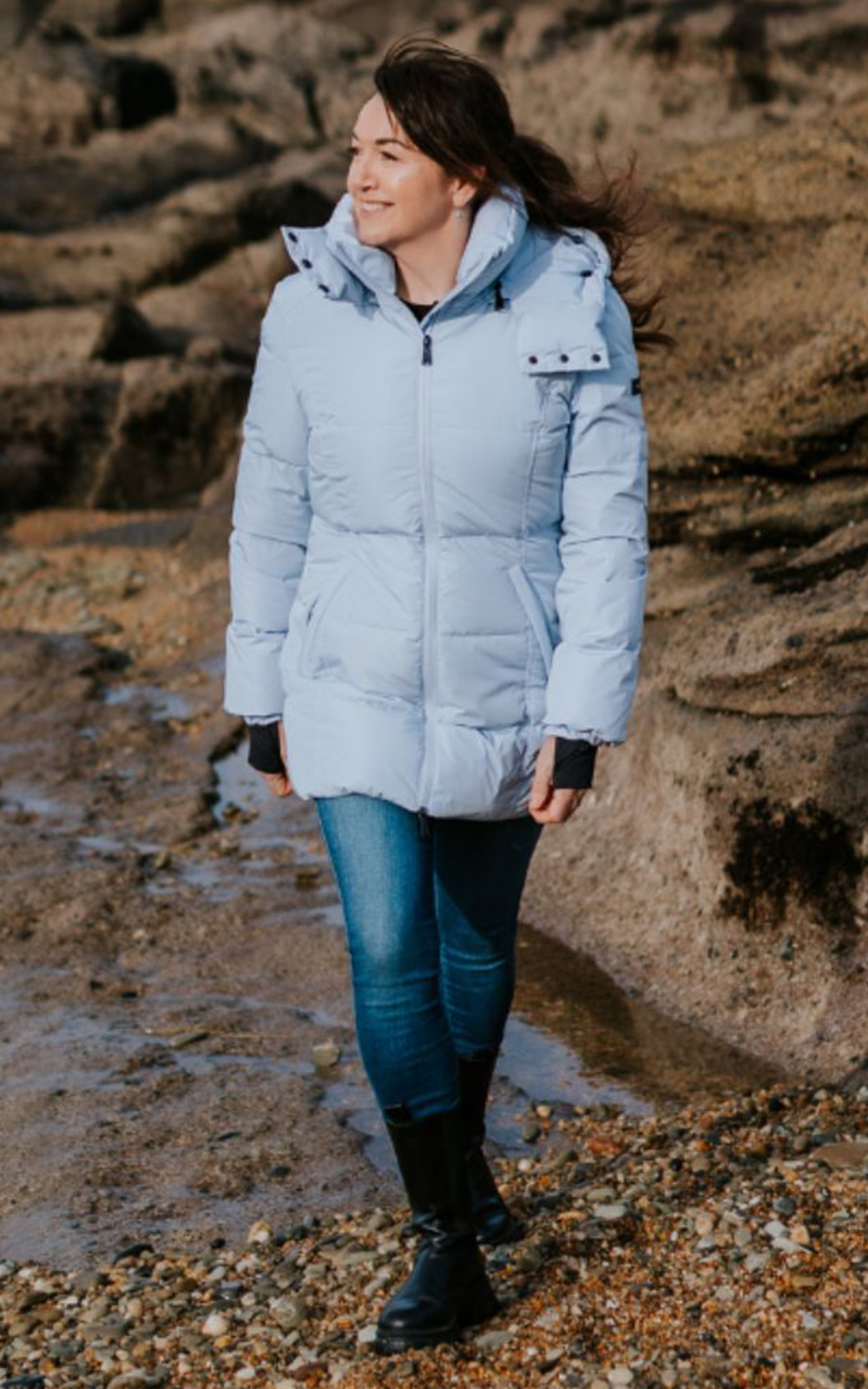 Riley Coat – Zebrano | Designer Clothing NZ