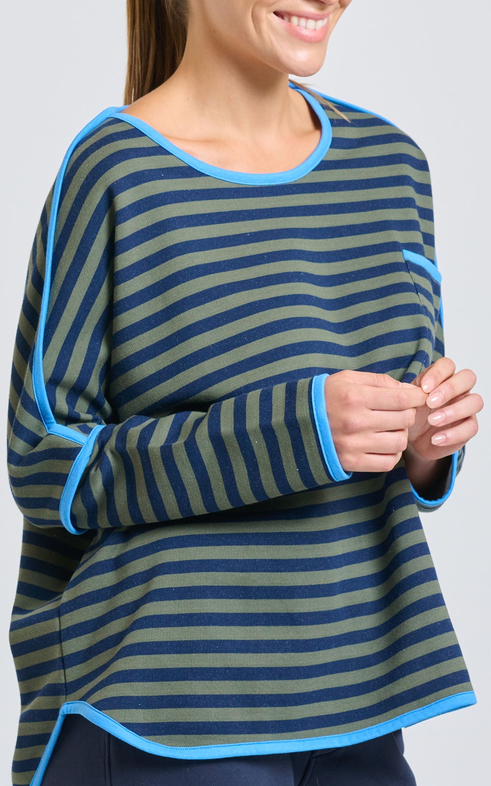Ringer Sweatshirt – Zebrano | Designer Clothing NZ