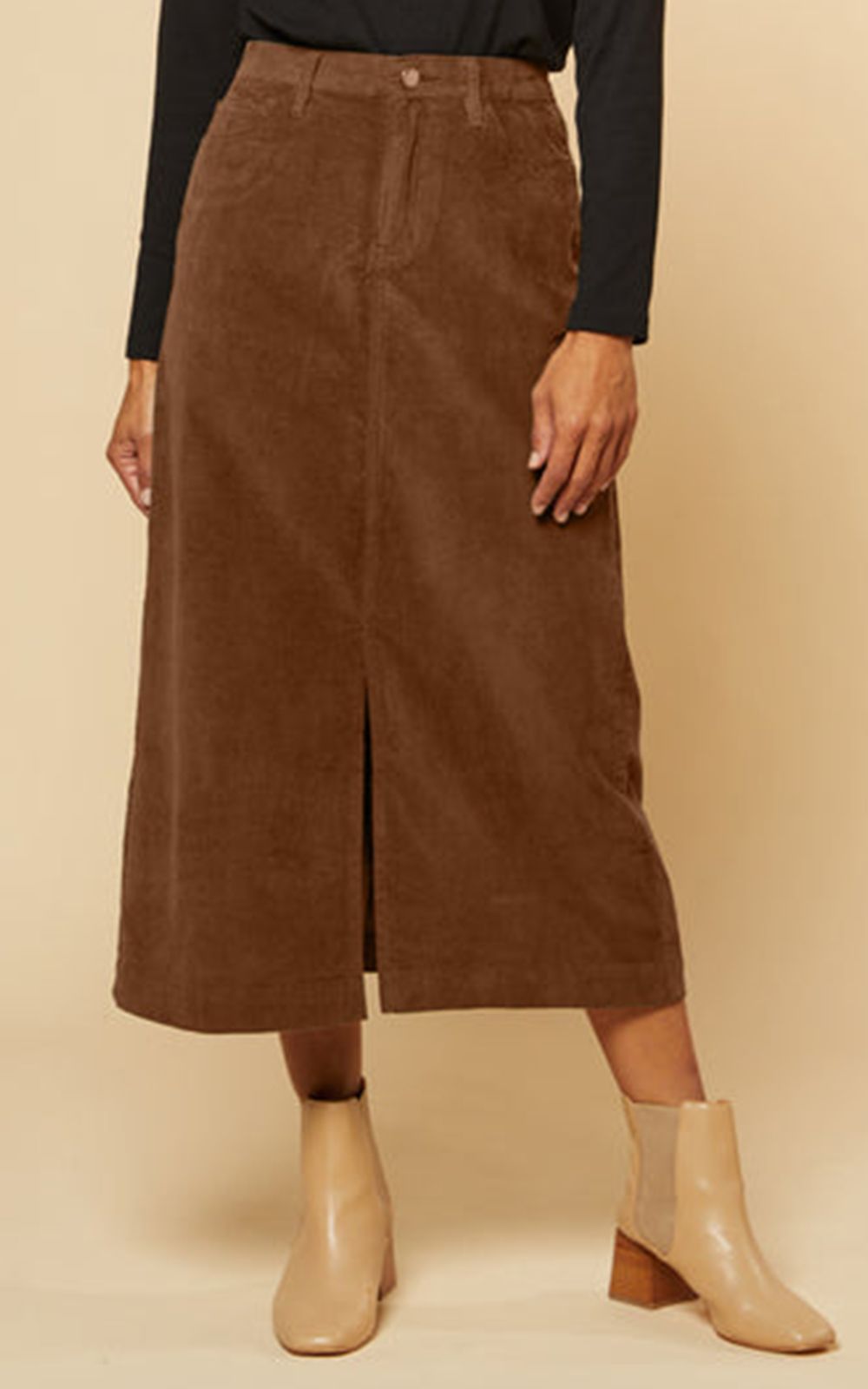 Split Skirt – Zebrano | Designer Clothing NZ