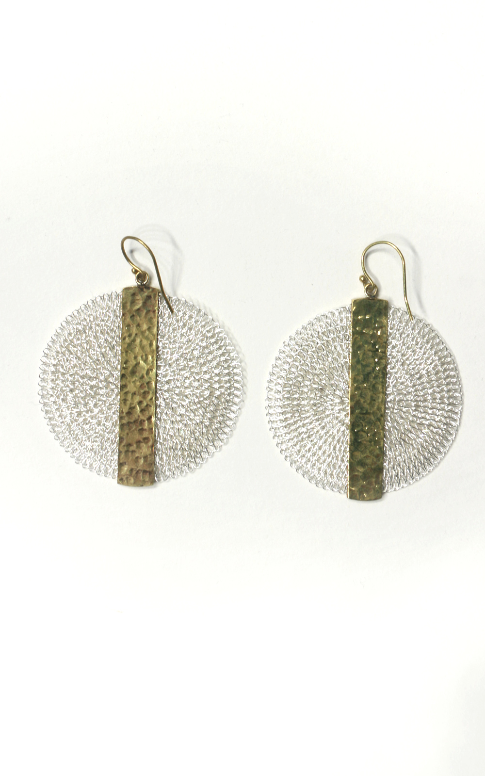 Vertical Circle Earrings – Zebrano | Designer Clothing NZ