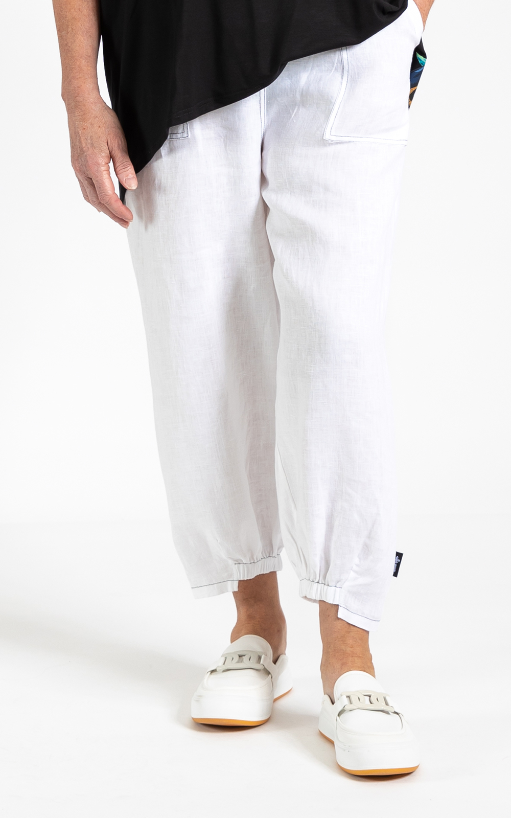 Stitched Pants White – Zebrano | Designer Clothing NZ