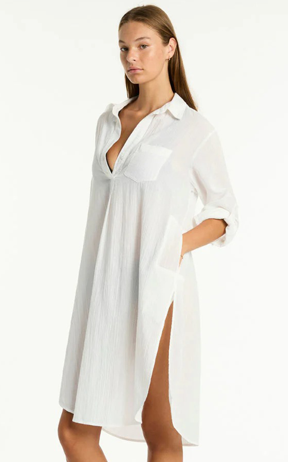 Salt Long Cover Up – Zebrano | Designer Clothing NZ