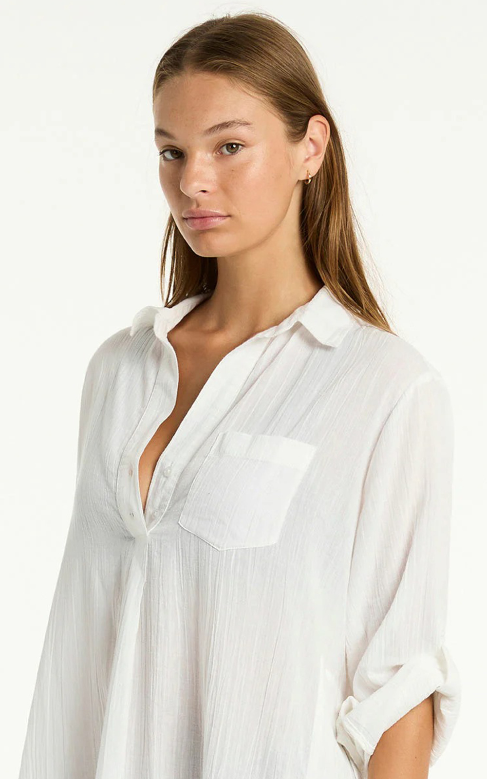 Salt Long Cover Up – Zebrano | Designer Clothing NZ