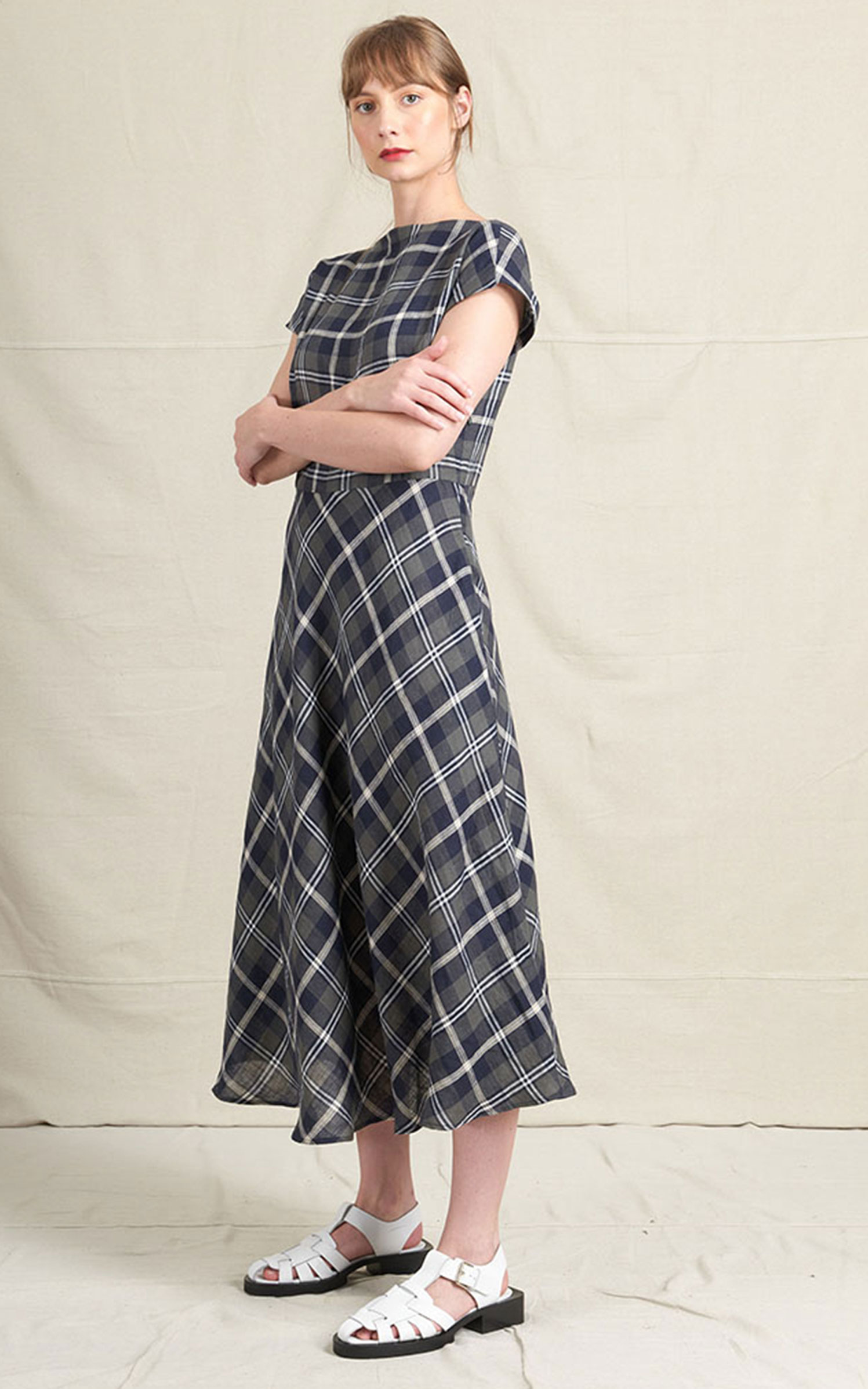 Retro Check Dress – Zebrano | Designer Clothing NZ