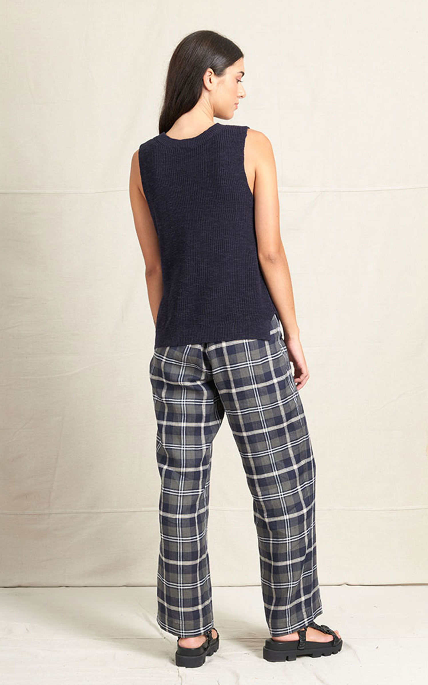 Retro Check Pant – Zebrano | Designer Clothing NZ