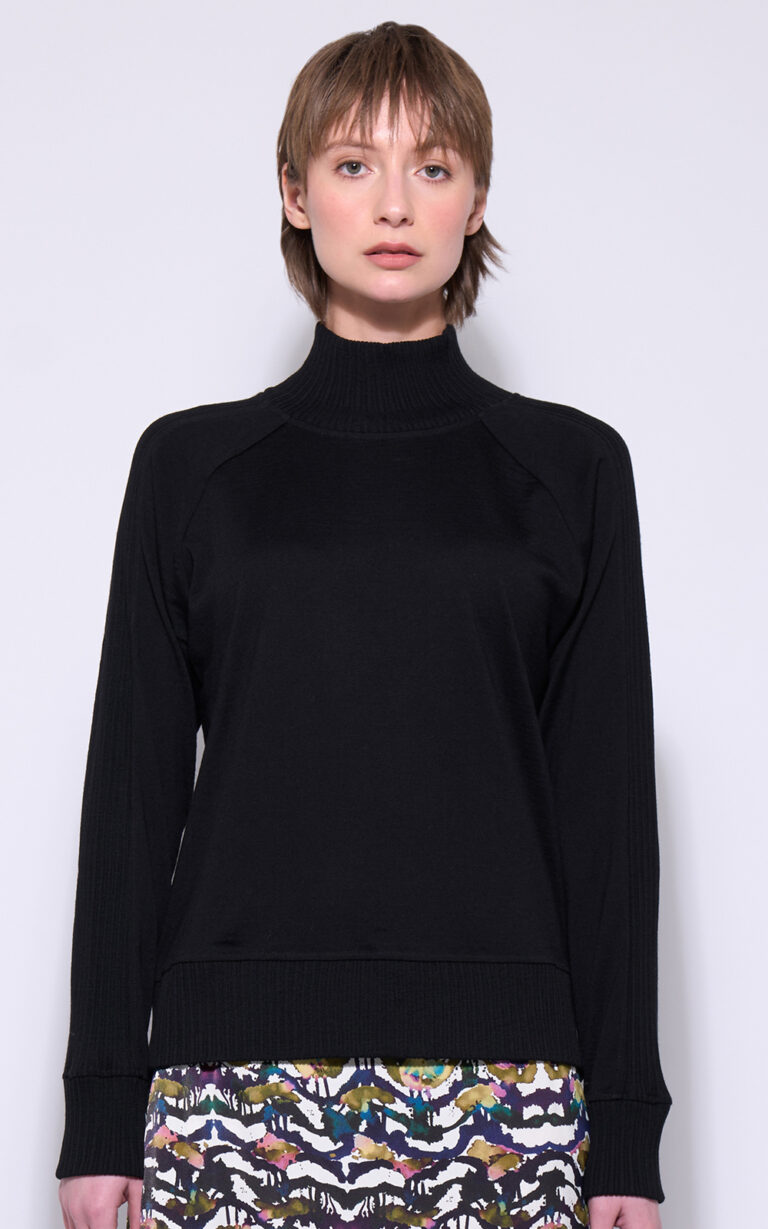 Cabin Stitched A-Line Jumper – Zebrano | Designer Clothing NZ