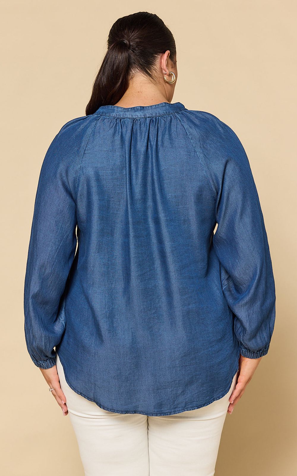 Kitty Tencel Top – Zebrano | Designer Clothing NZ