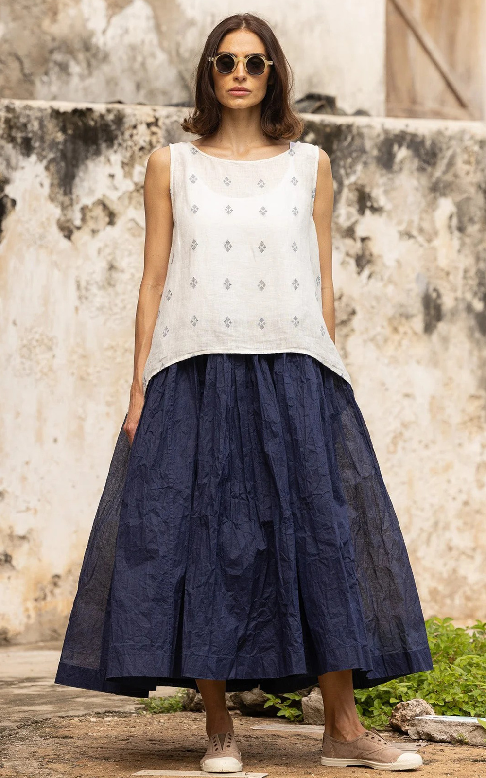 Tutu Slip Long Cotton Organdy – Zebrano | Designer Clothing NZ