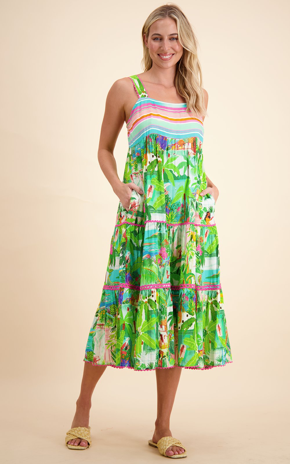 Vacation Sundress – Zebrano | Designer Clothing NZ