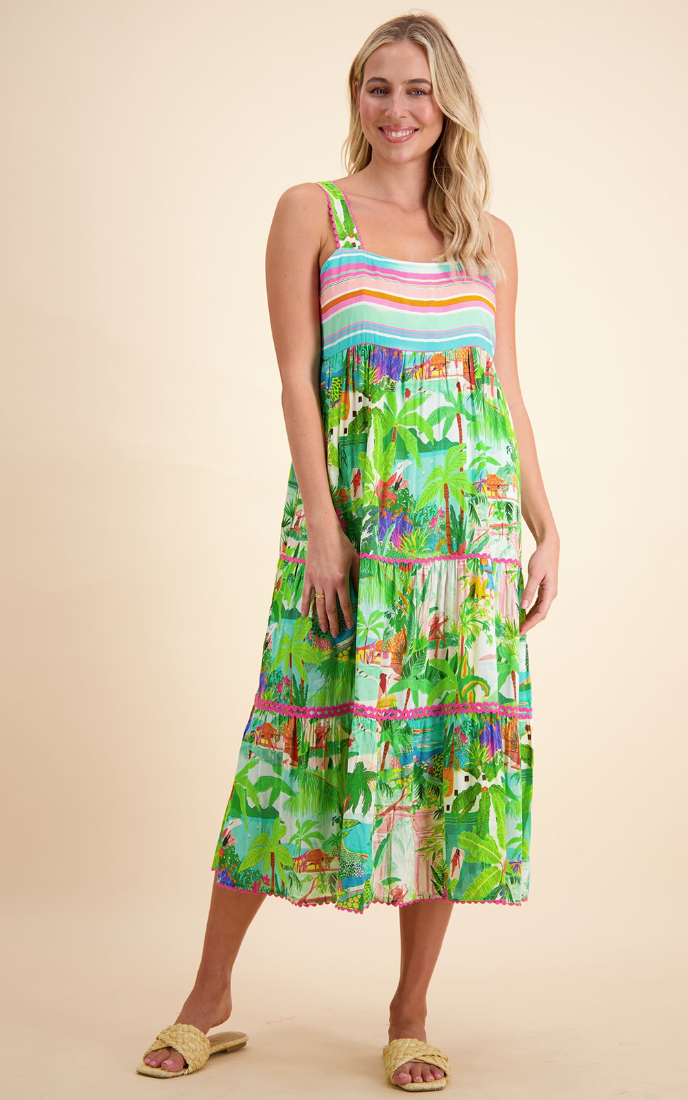 Vacation Sundress – Zebrano | Designer Clothing NZ