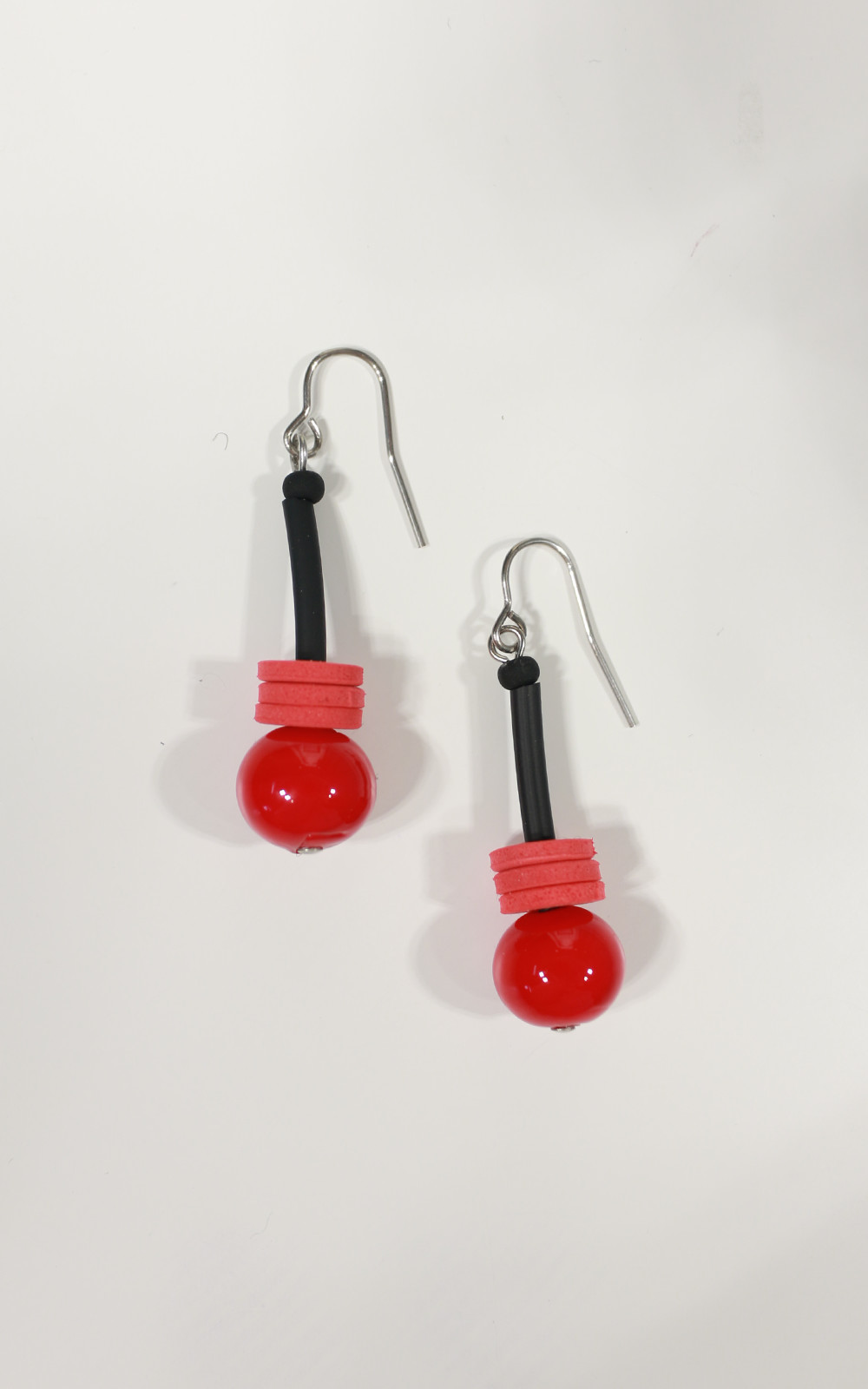 Glass Ball Drop Pvc Earring – Zebrano | Designer Clothing NZ