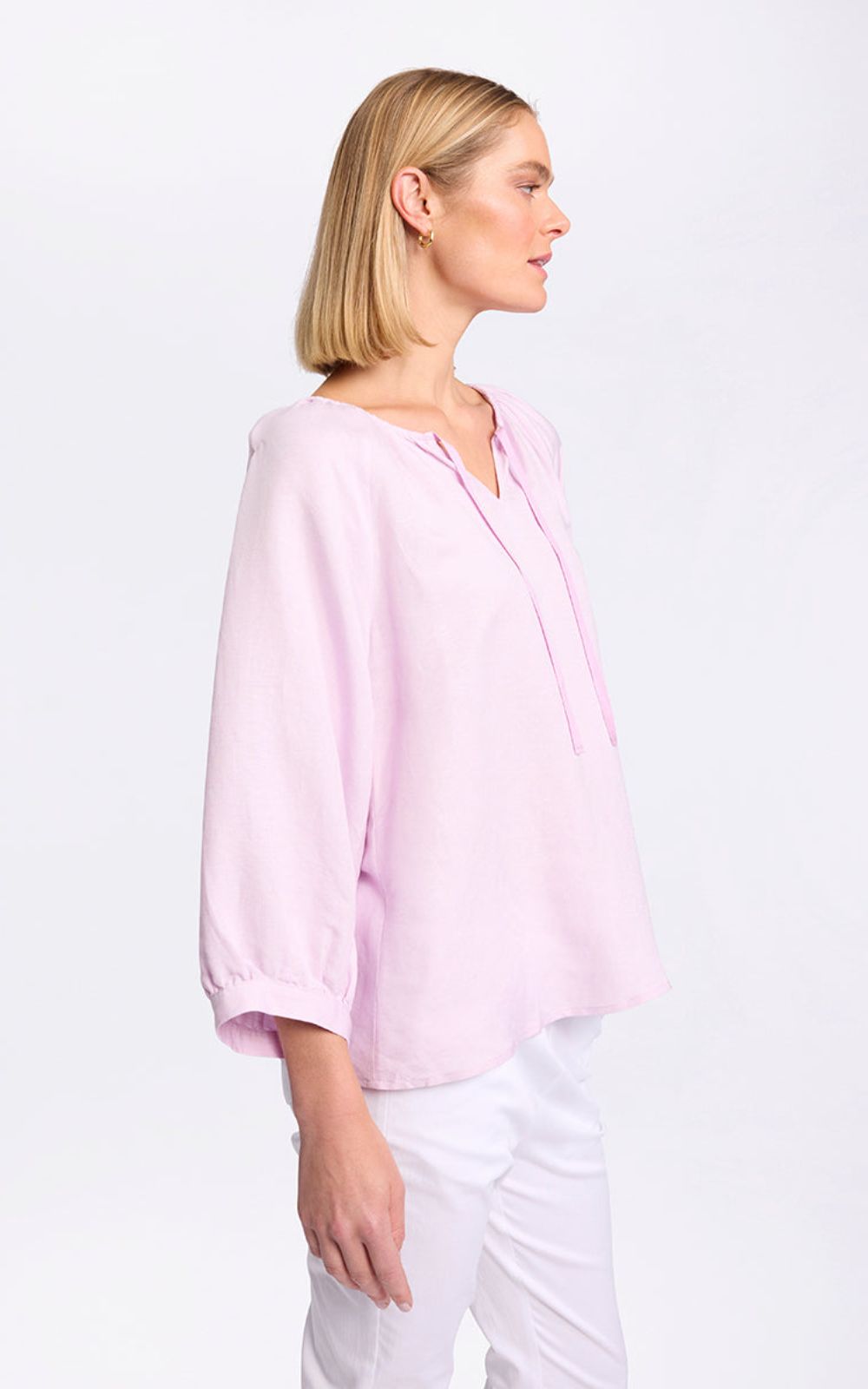 Raglan Sleeve Peasant Top – Zebrano | Designer Clothing NZ