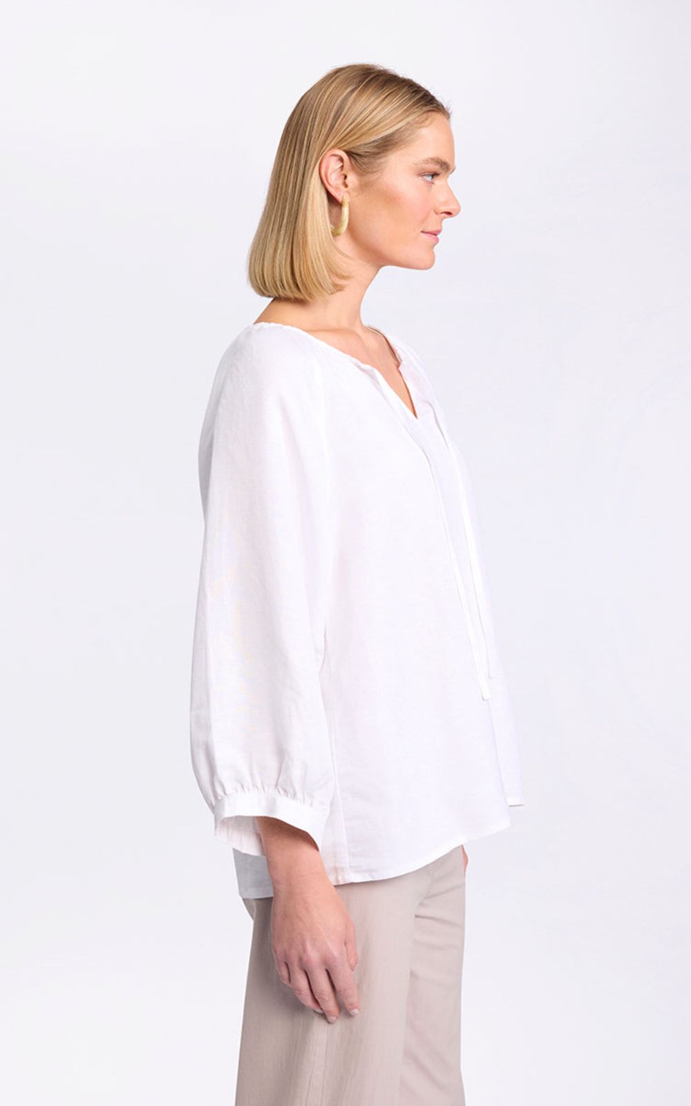 Raglan Sleeve Peasant Top – Zebrano | Designer Clothing NZ