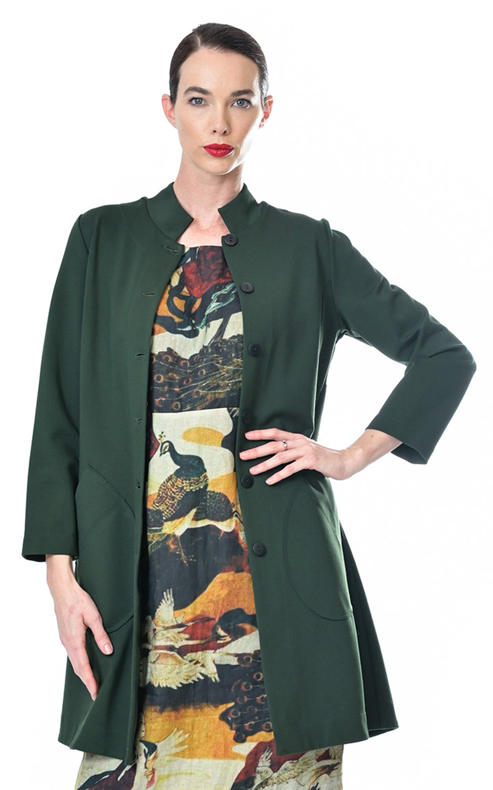 Ponti Merchant Coat – Zebrano | Designer Clothing NZ