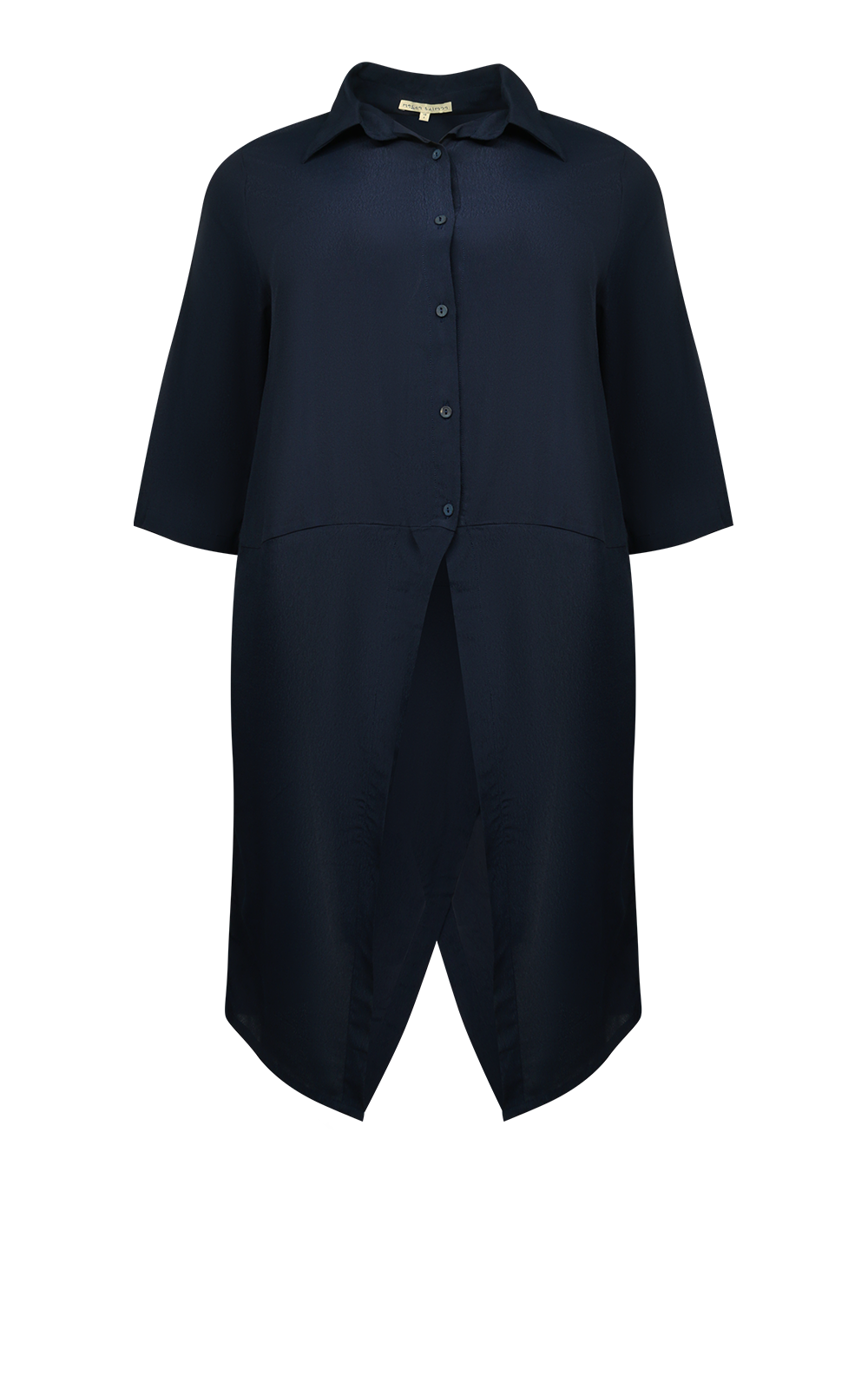Crepe Long Envelope Shirt – Zebrano | Designer Clothing NZ