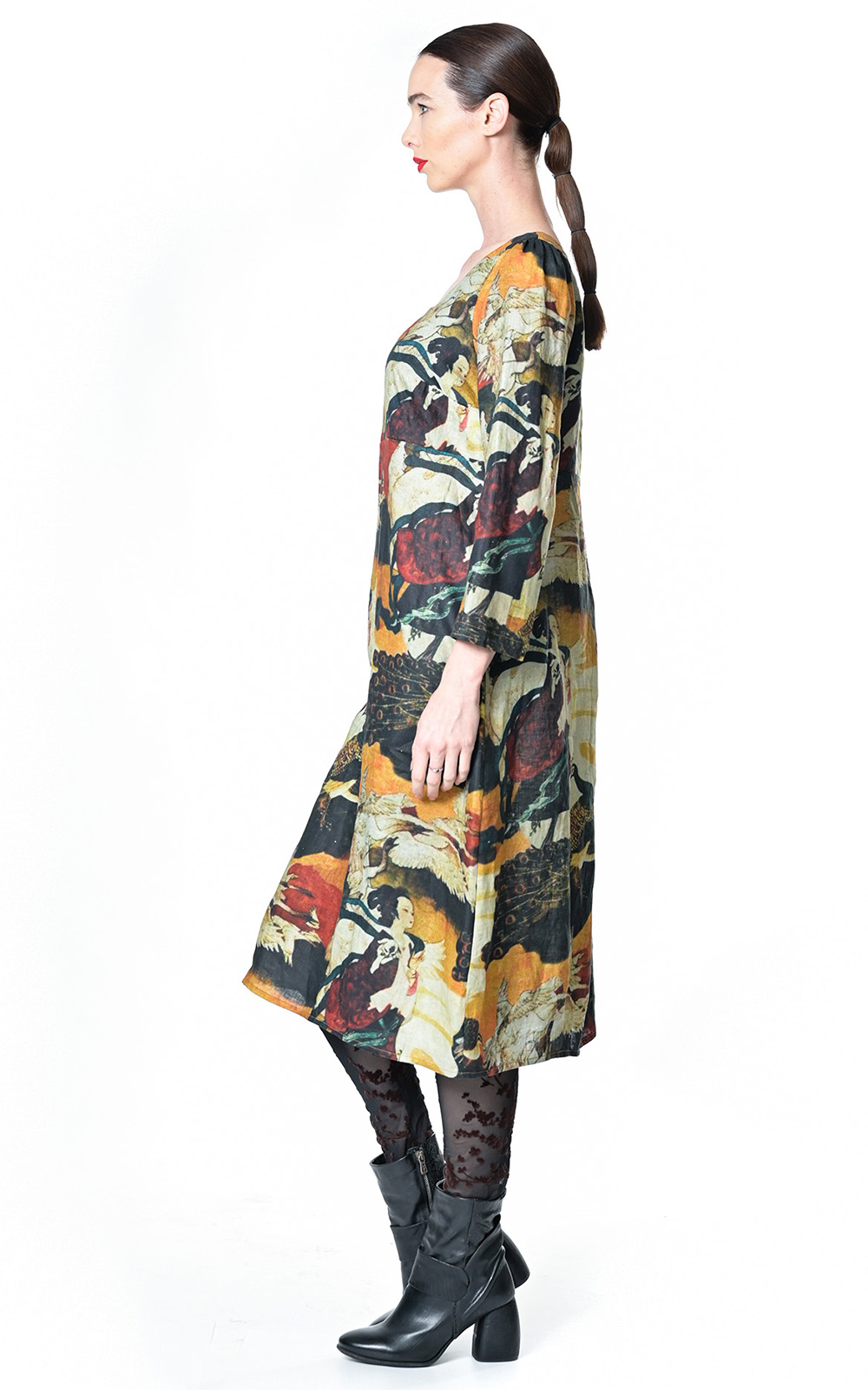 Geisha And Swans Bennett Dress – Zebrano | Designer Clothing NZ