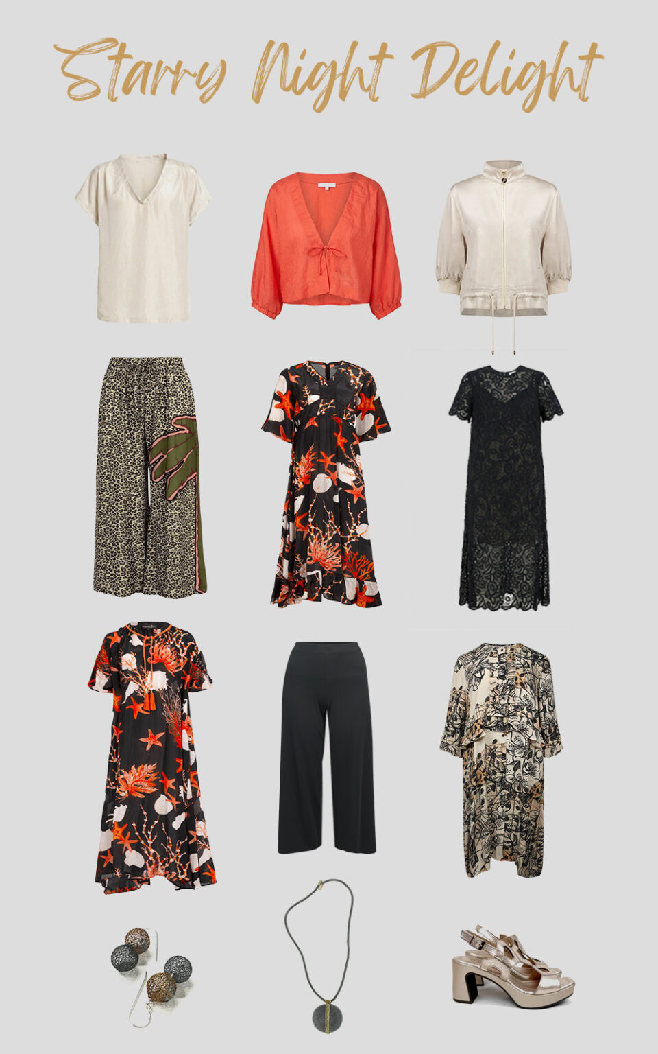 Starry Night Delight – Zebrano | Designer Clothing NZ
